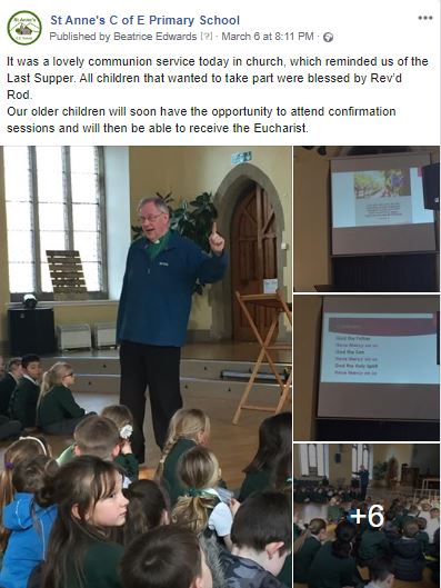 communion – St Anne's Church of England Primary School in Rossendale