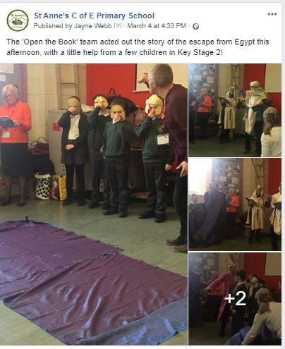 open the book – St Anne's Church of England Primary School in Rossendale